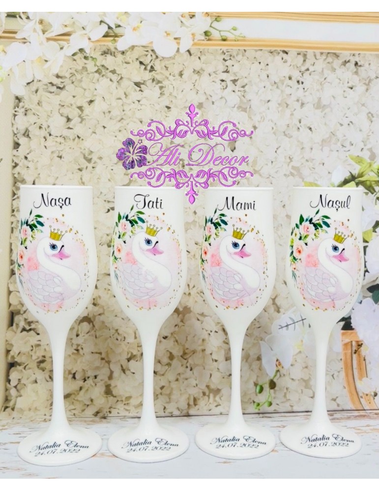 Pahare personalizate botez alidecor.ro Taxa de urgenta Nu