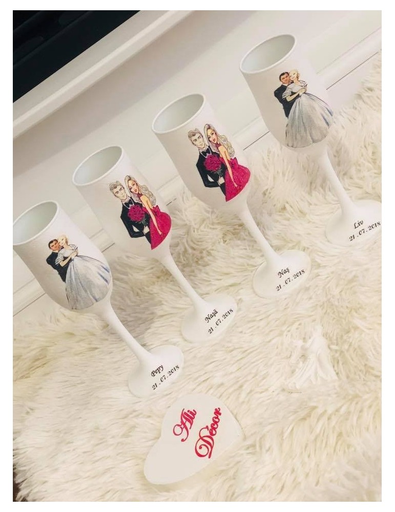Pahare personalizate miri si nasi alidecor.ro