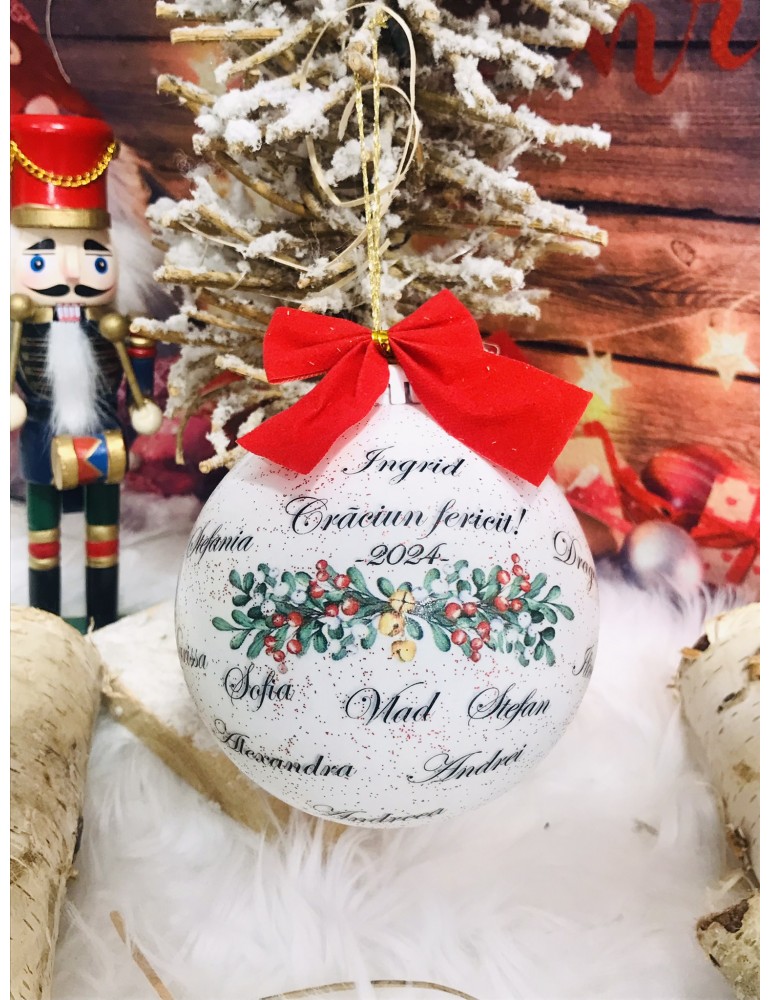 Globuri personalizate Crăciun – cu poză și mesaj, cadouri unice Taxa de ...